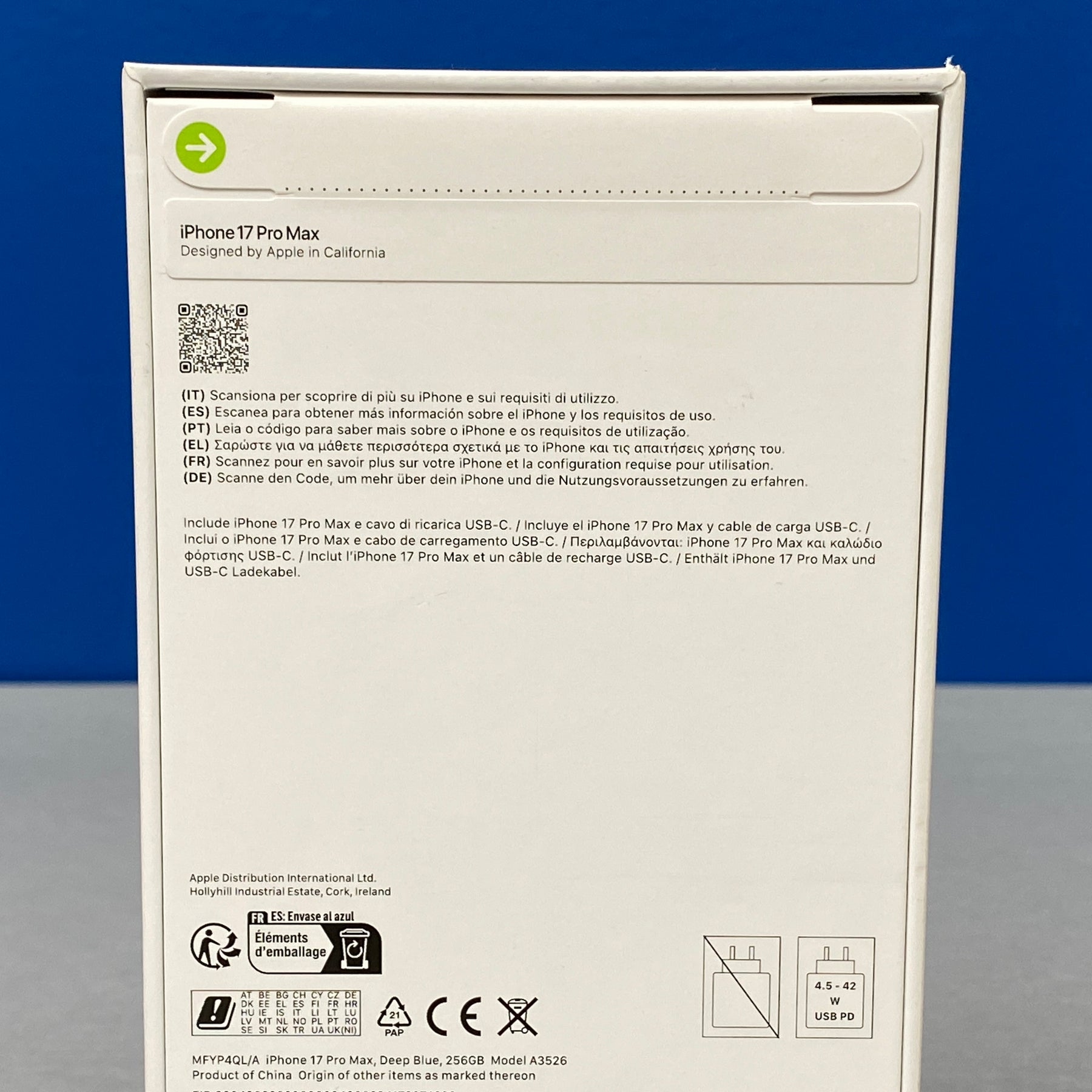 Apple iPhone 17 Pro Max 256GB | Blue | NOVO – Alvalade Mobile
